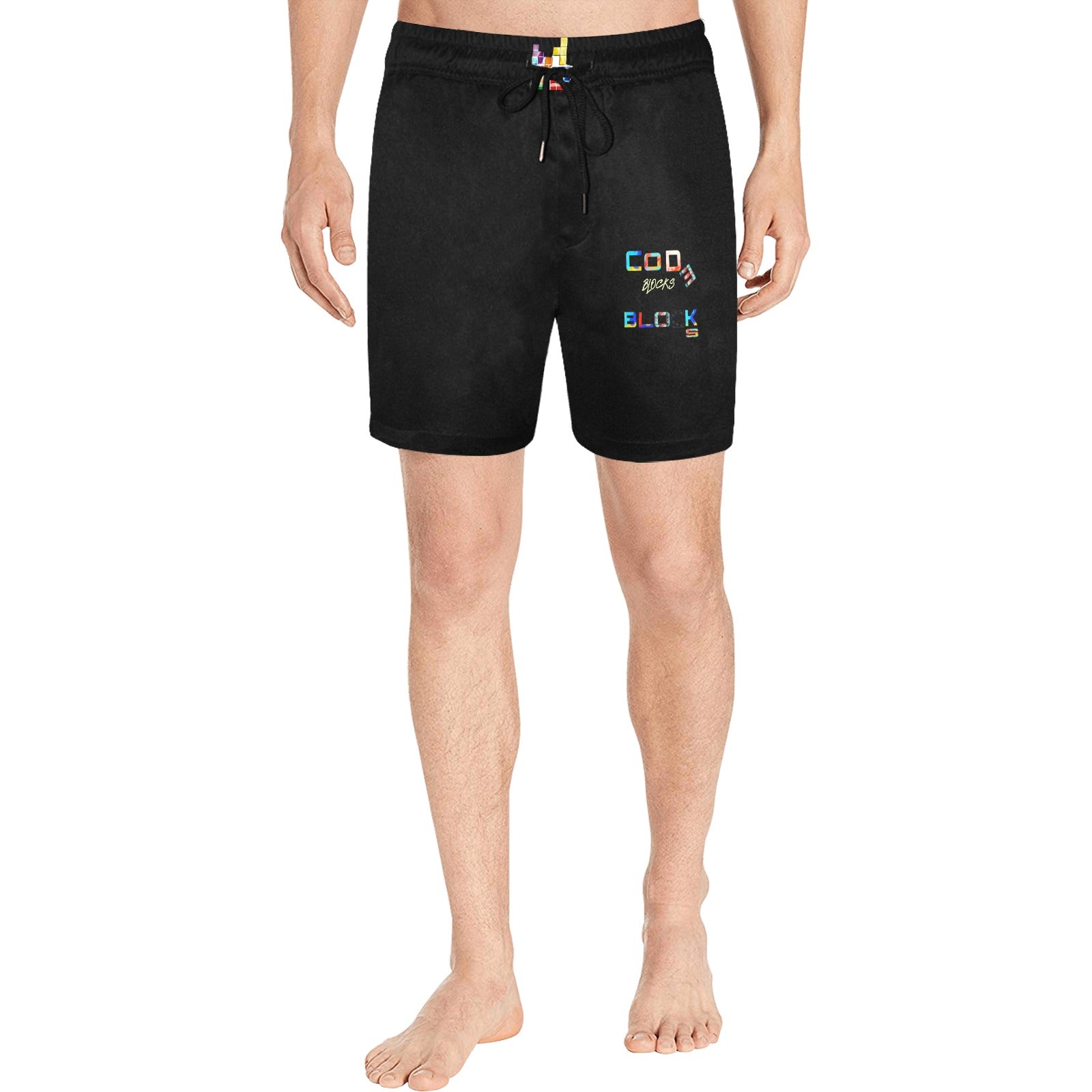 Men's Mid-Length Swim Shorts (L39) – CODEBLOCKS-CLOTHING