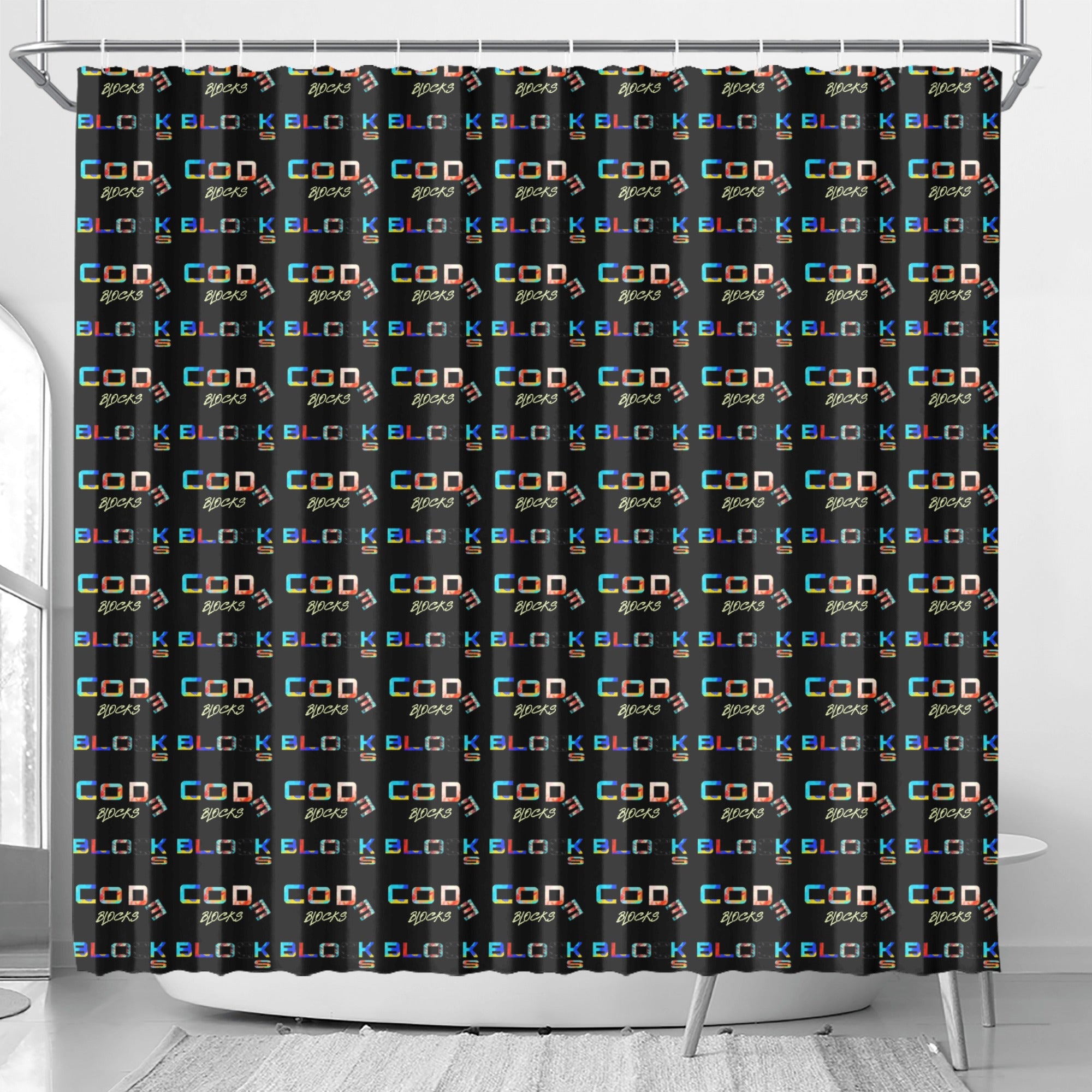 Shower Curtain – CODEBLOCKS-CLOTHING