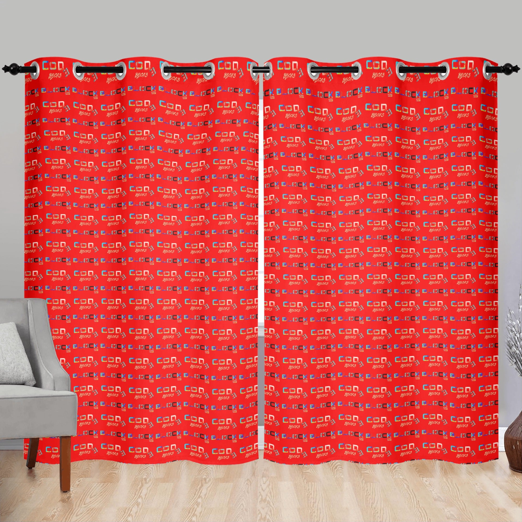 Home Curtain 132X213 CM – CODEBLOCKS-CLOTHING