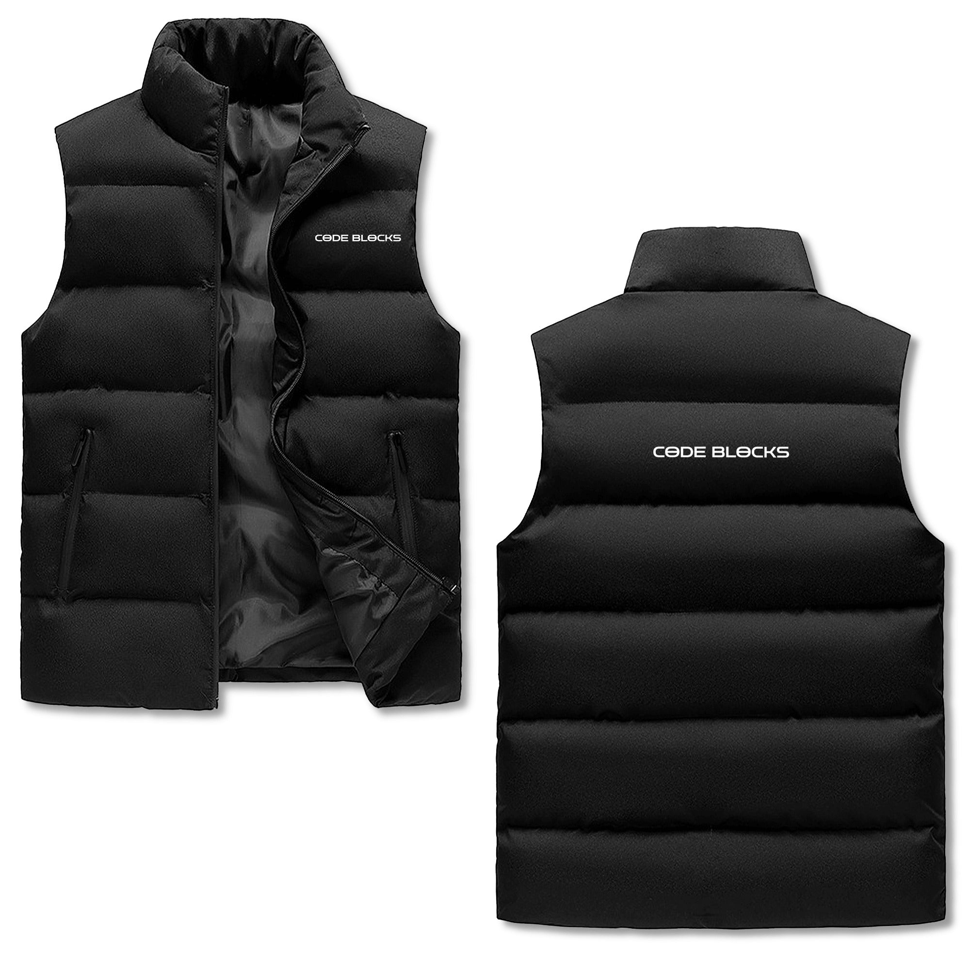 Mens Custom Hooded Puffer Vest – CODEBLOCKS-CLOTHING