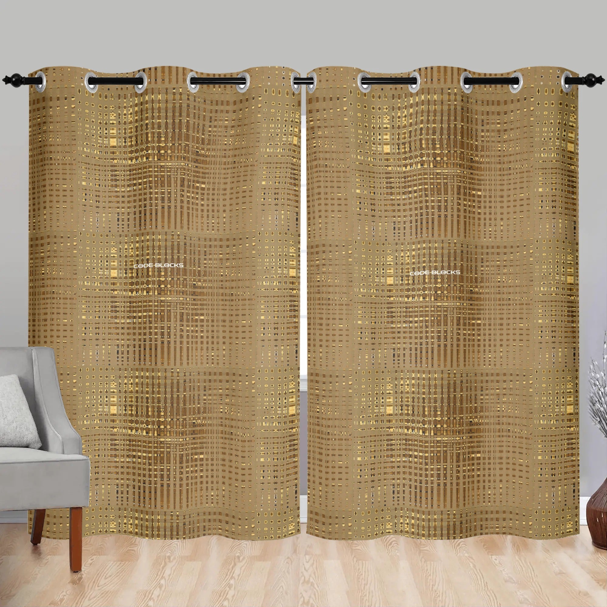 Window Curtains (2 PCS) 132X213 CM – CODEBLOCKS-CLOTHING