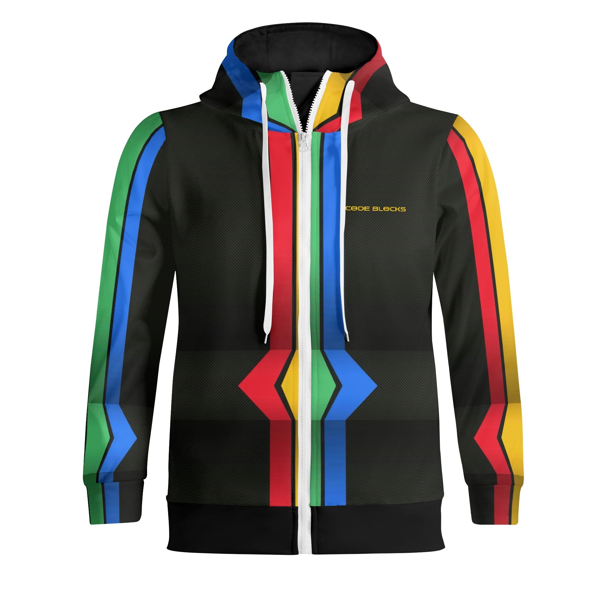 Adult Full Zip Turtleneck Hoodie Streetwear – CODEBLOCKS-CLOTHING