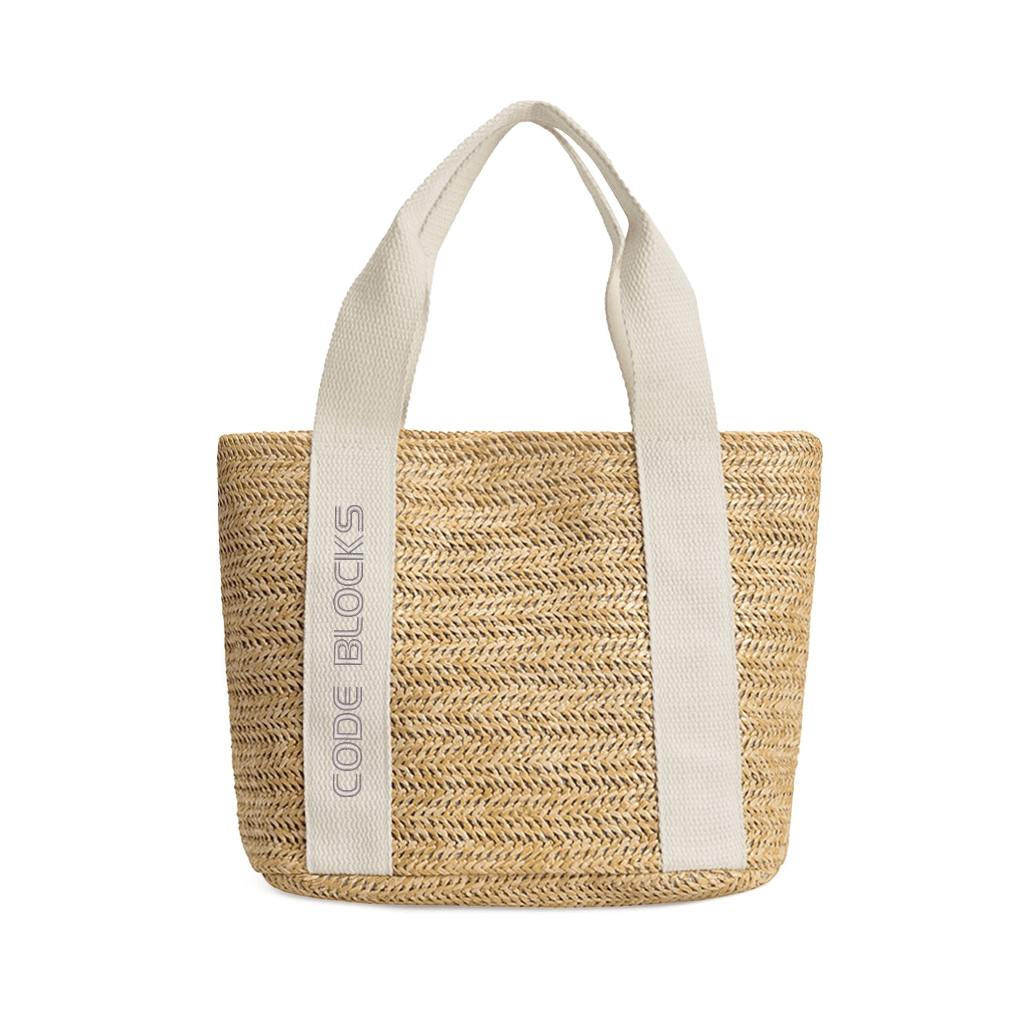 Embroidered Name Logo for Braided Bag Shoulder Bag In Travel and Beach – CODEBLOCKS-CLOTHING