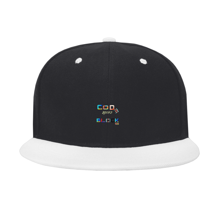Streetwear Colorblock Snapback MOQ1,Delivery days 5 – CODEBLOCKS-CLOTHING