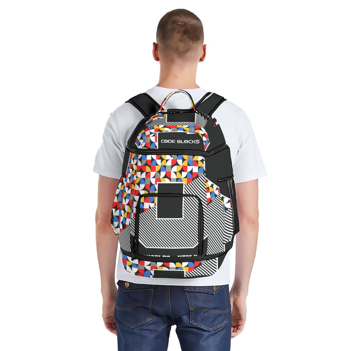 All-Over Print Multifunctional Backpack – CODEBLOCKS-CLOTHING