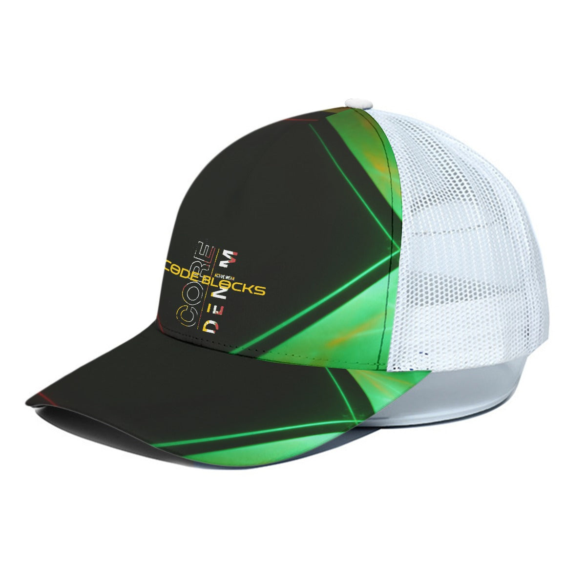 Unisex Trucker Hat With White Half-mesh – CODEBLOCKS-CLOTHING