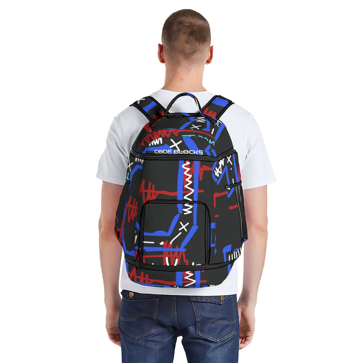 All-Over Print Multifunctional Backpack – CODEBLOCKS-CLOTHING