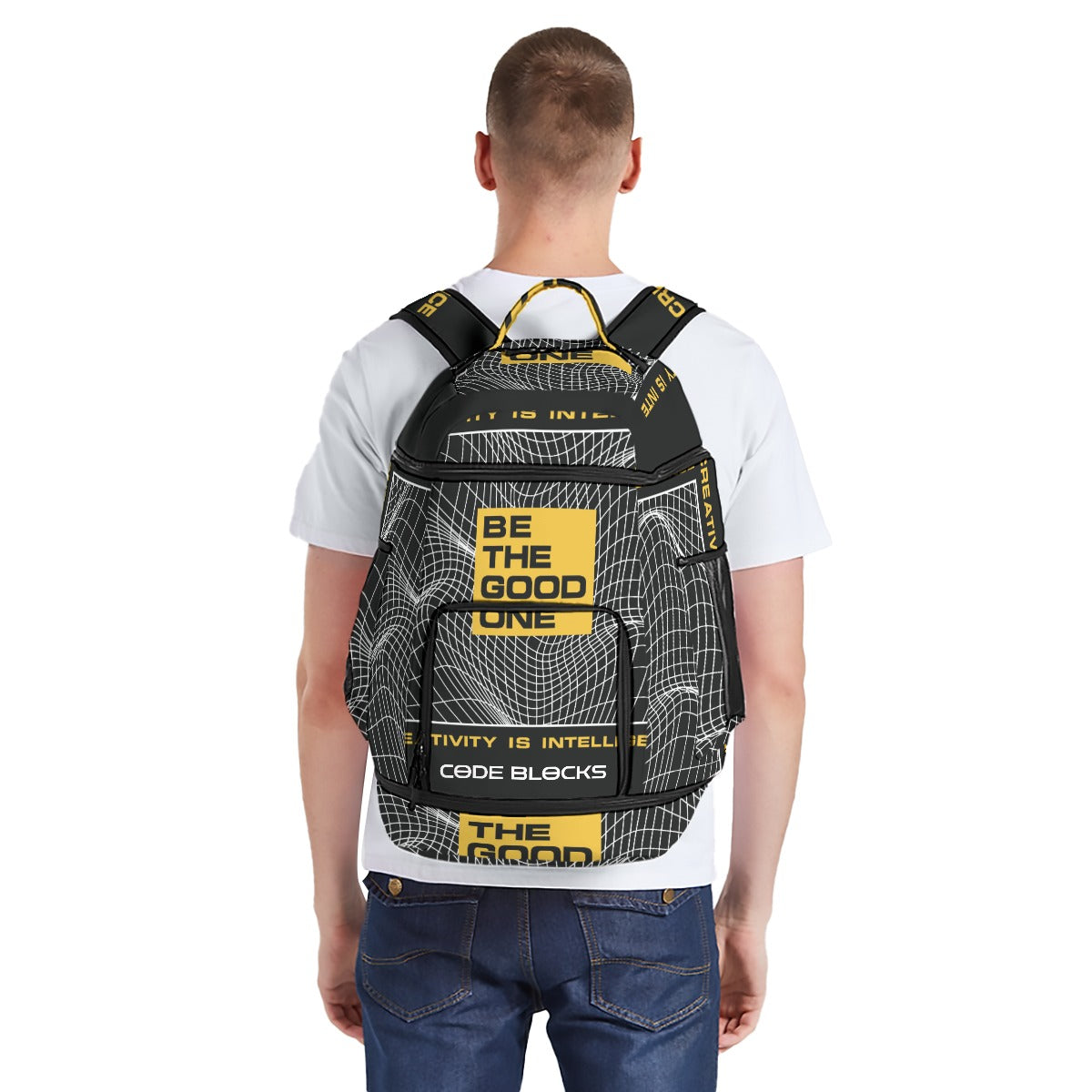 All-Over Print Multifunctional Backpack – CODEBLOCKS-CLOTHING