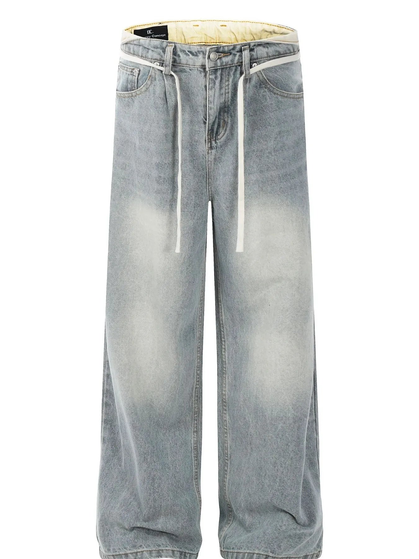 Men's Wash Wide Leg Jeans – CODEBLOCKS-CLOTHING