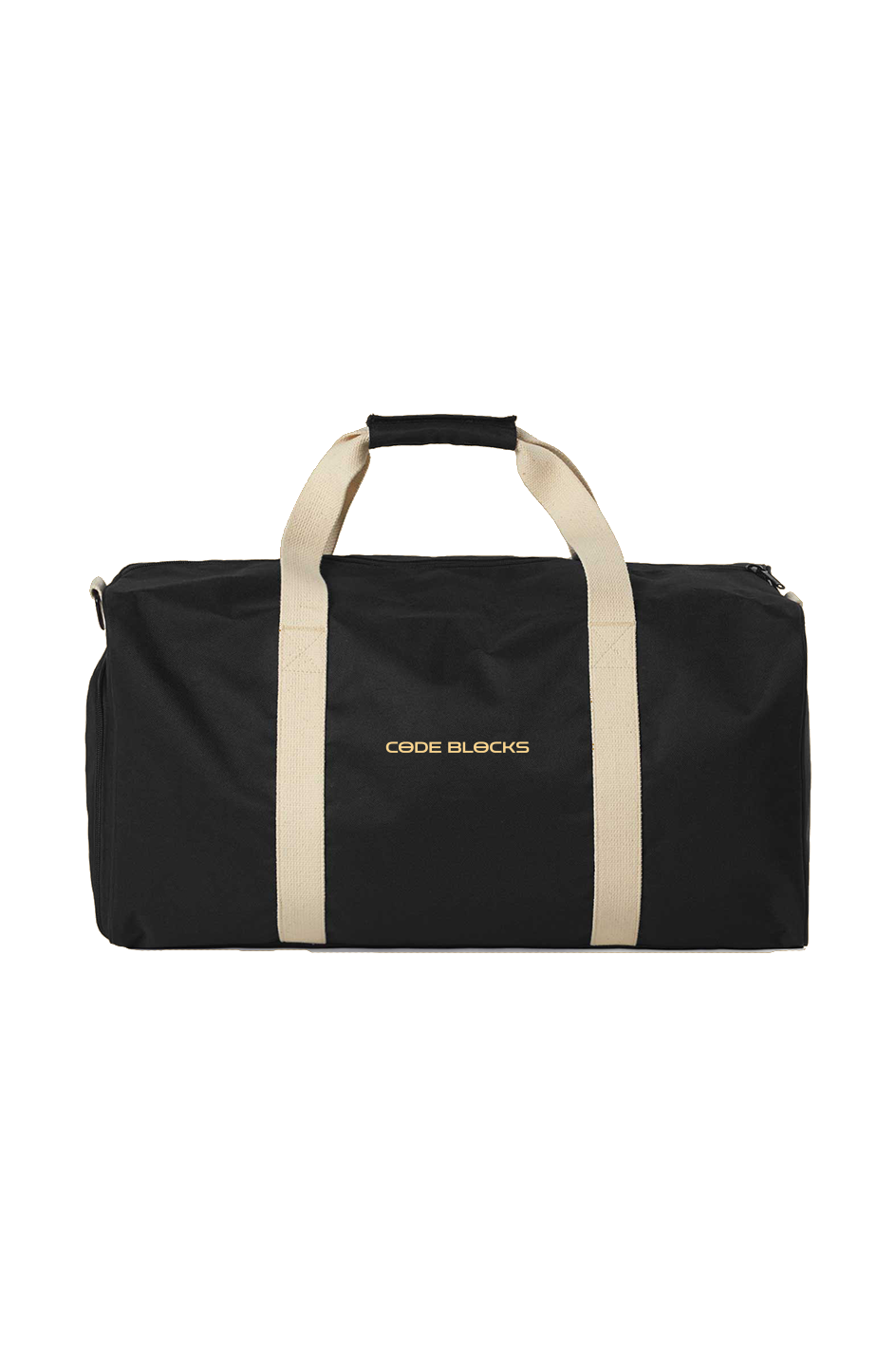 Black/Ecru Travel Bag – CODEBLOCKS-CLOTHING