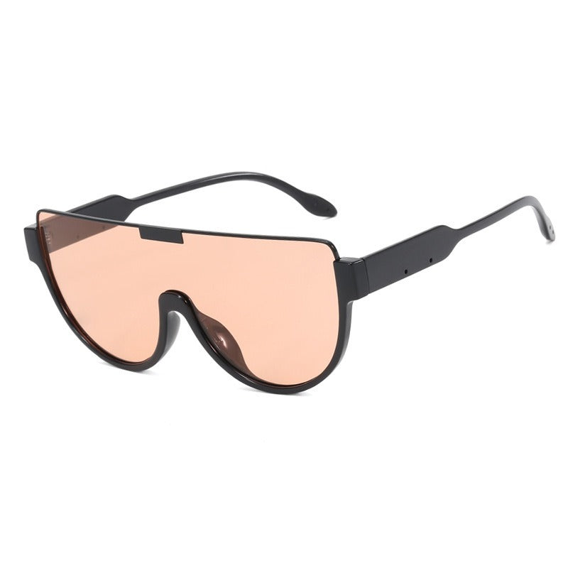 Large frame integrated lenses sunglasses – CODEBLOCKS-CLOTHING