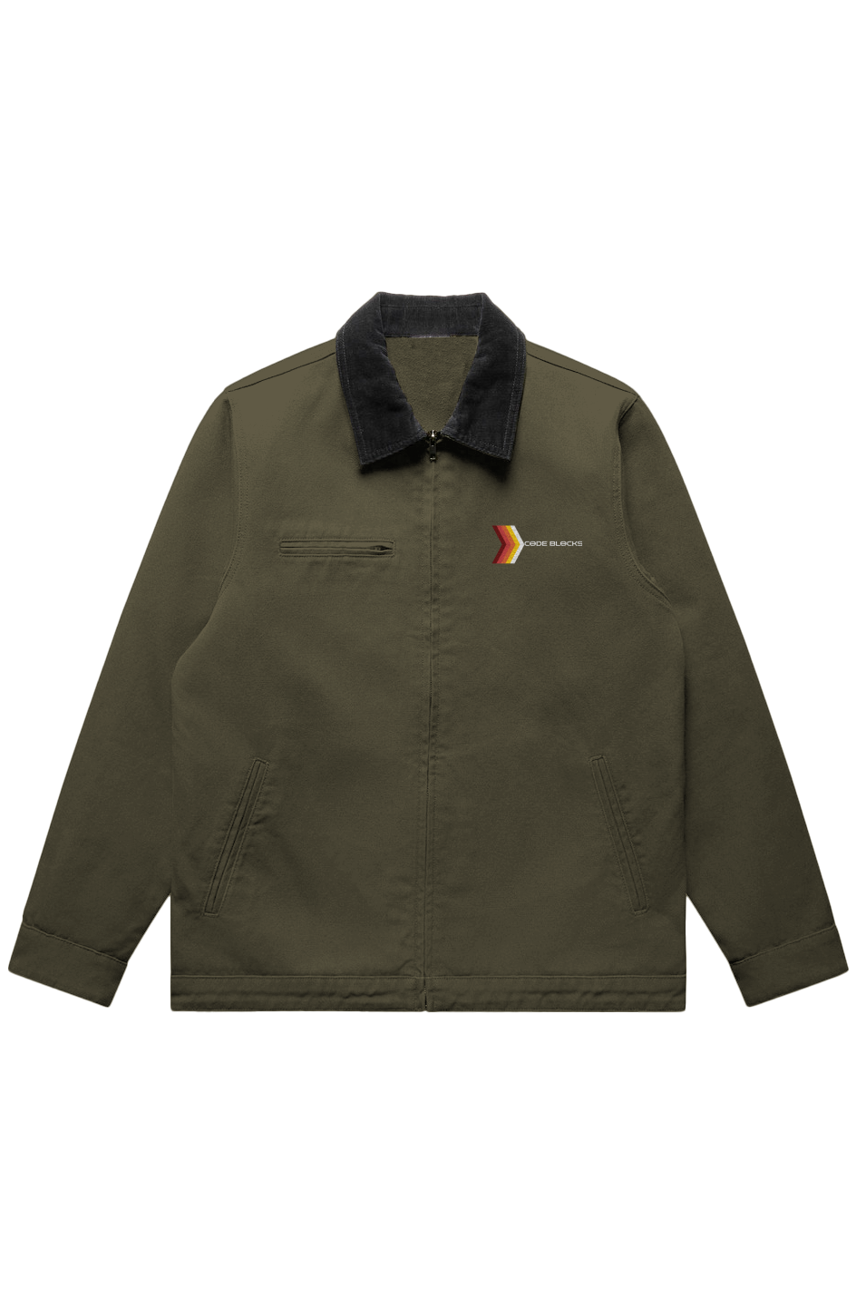 Canvas Cord Collar Jacket – CODEBLOCKS-CLOTHING