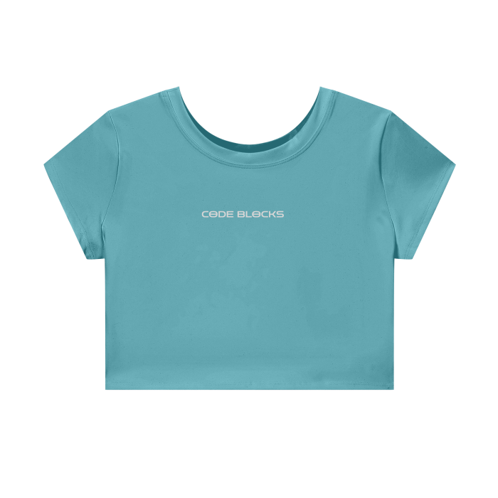 Streetwear Women's Tight-Fit Cropped Tee MOQ1,Delivery days 5 – CODEBLOCKS-CLOTHING