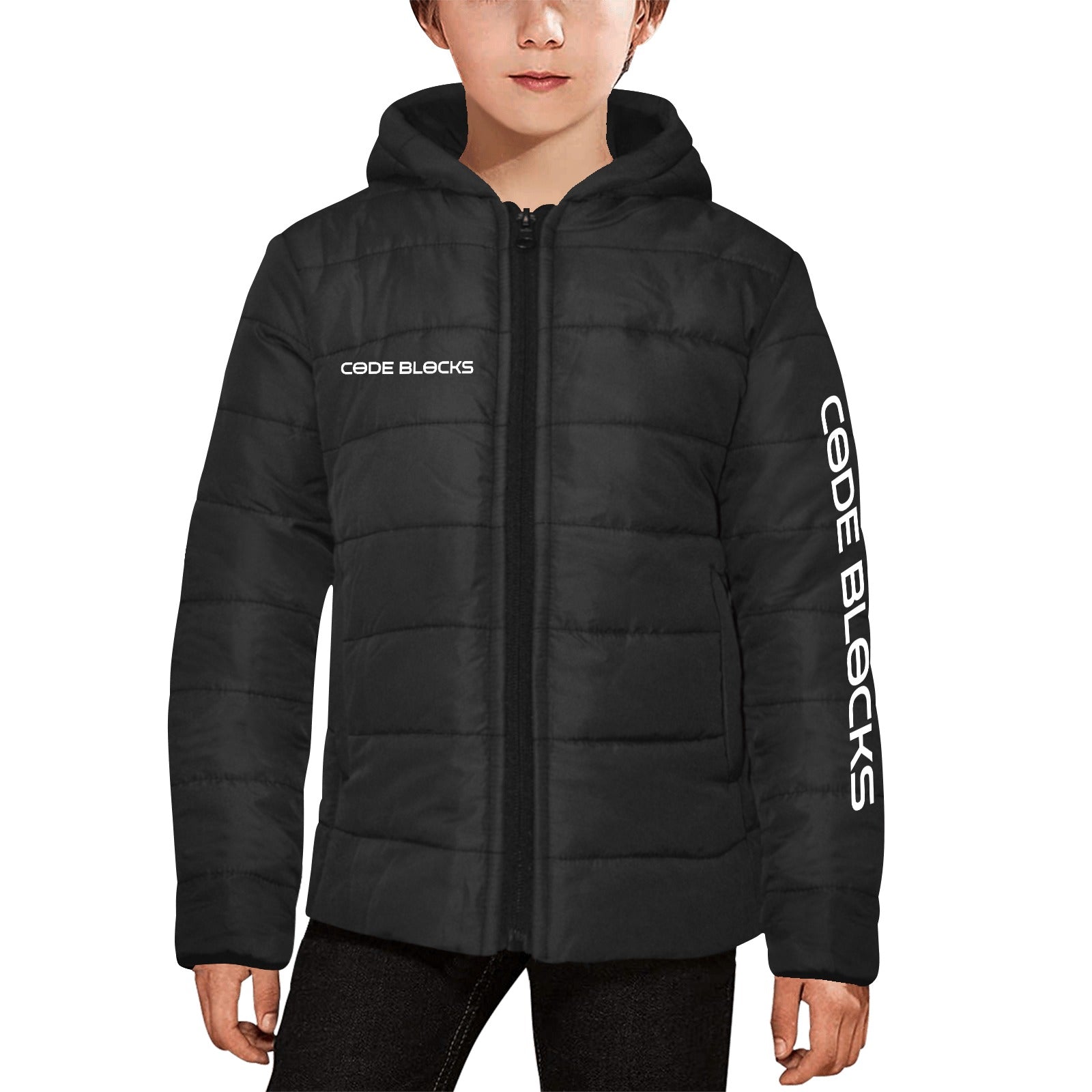 Kids' Padded Hooded Jacket (H45) – CODEBLOCKS-CLOTHING