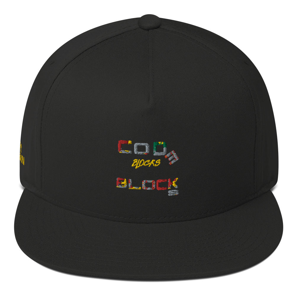 Flat Bill Cap – CODEBLOCKS-CLOTHING