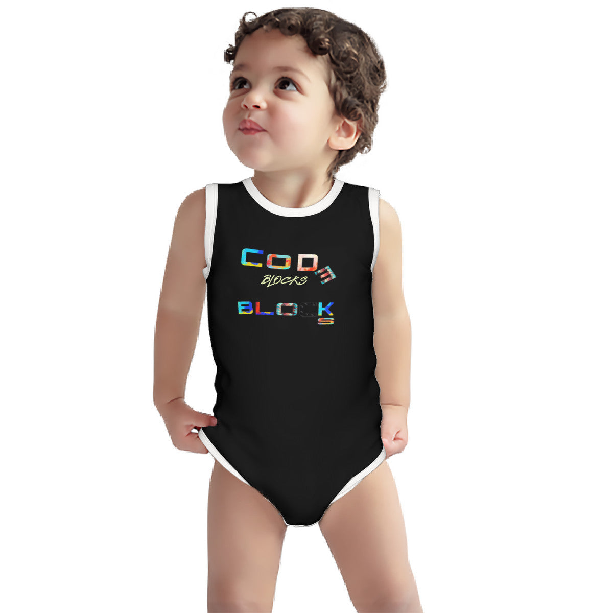 HC_C4 All-Over Print Sleeveless Baby One-Piece – CODEBLOCKS-CLOTHING