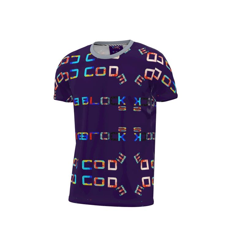 Cut and sew All Over T-Shirt – CODEBLOCKS-CLOTHING