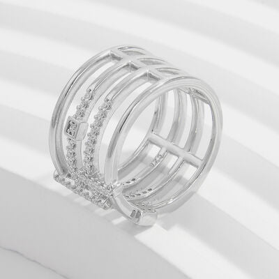925 Sterling Silver Inlaid Zircon Ring – CODEBLOCKS-CLOTHING