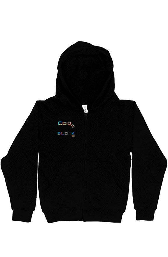 Youth Midweight Hooded Full-Zip Sweatshirt – CODEBLOCKS-CLOTHING