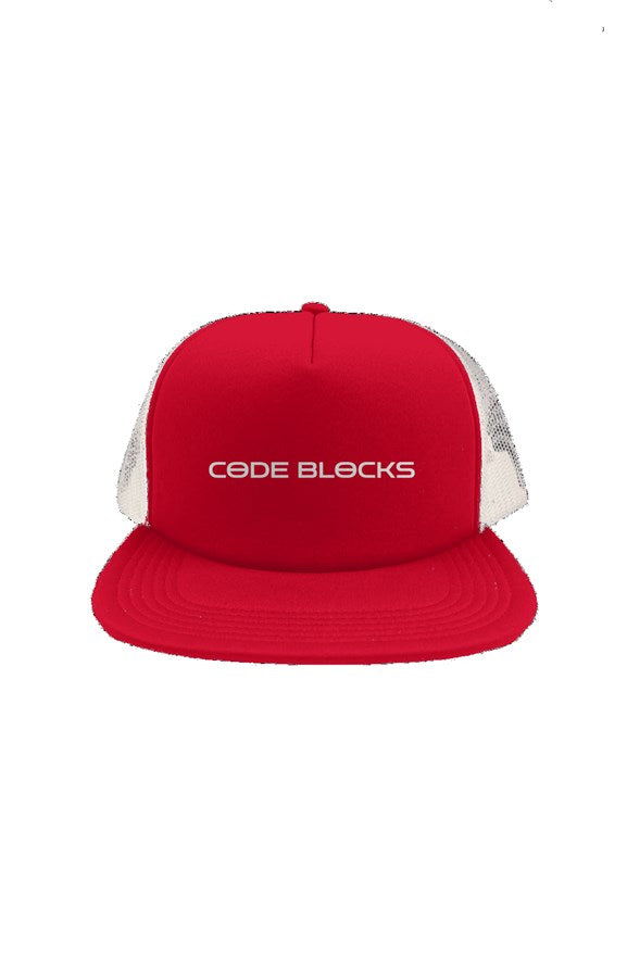 White Mesh Foam Front Trucker Cap – CODEBLOCKS-CLOTHING
