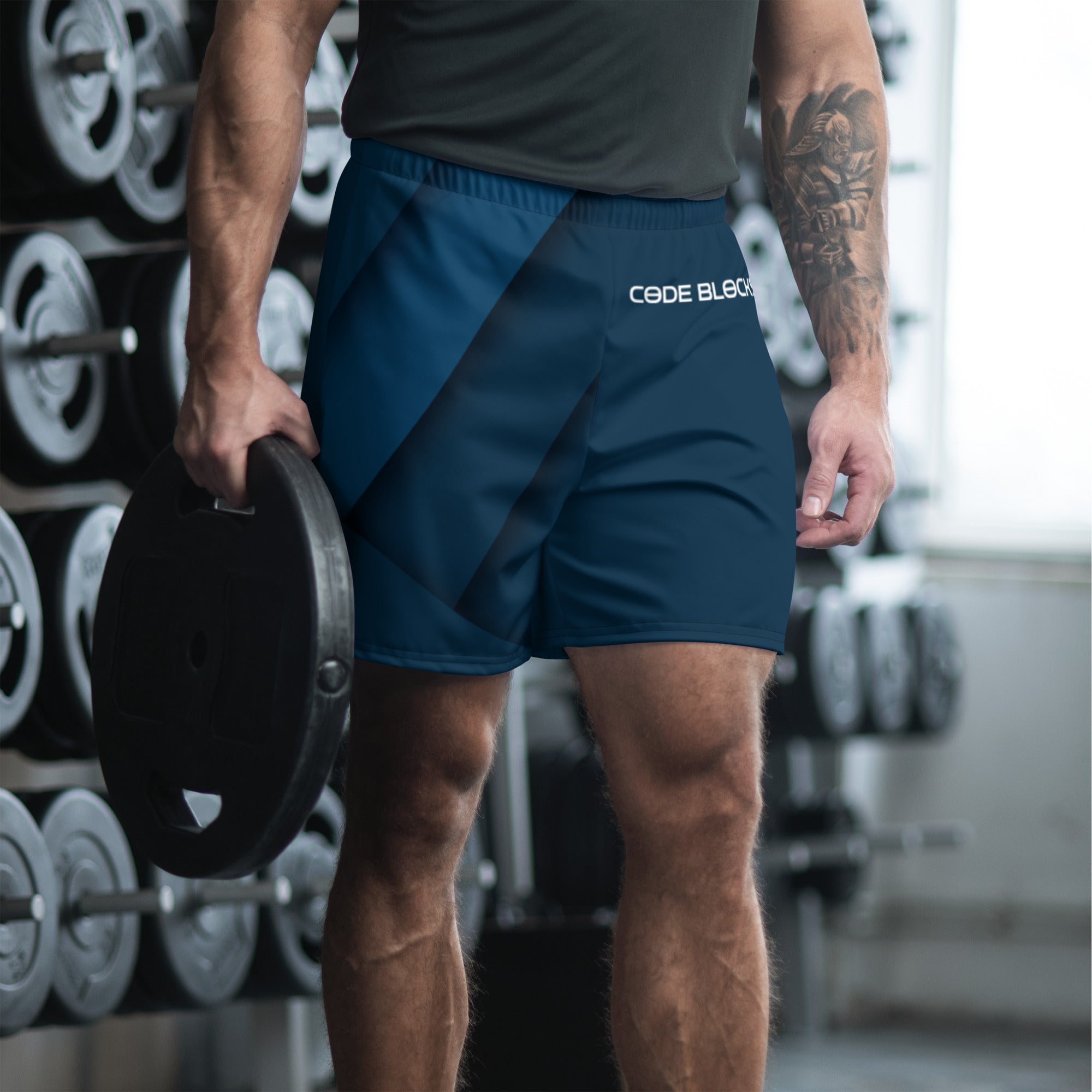 Men's Athletic Long Shorts – CODEBLOCKS-CLOTHING