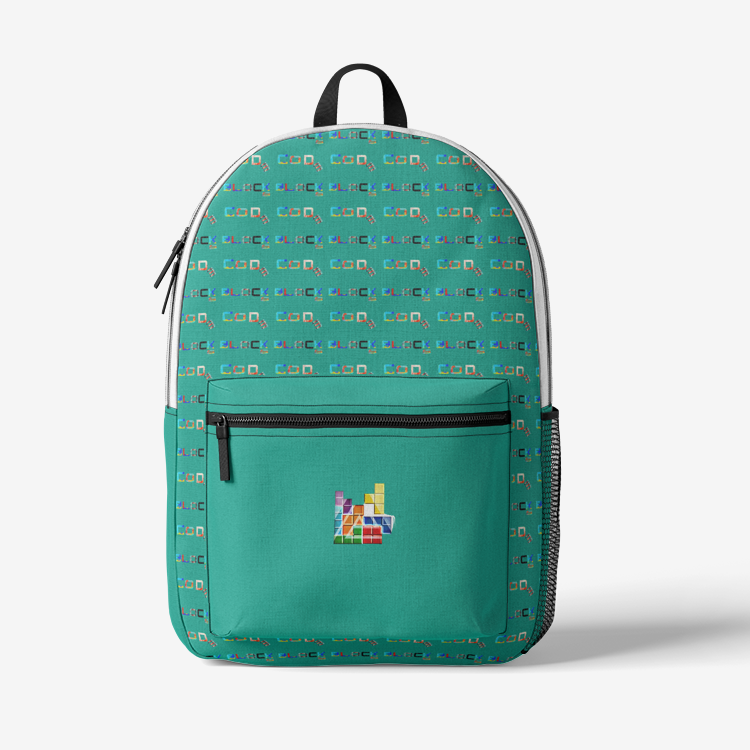 Retro Colorful Print Trendy Backpack – CODEBLOCKS-CLOTHING