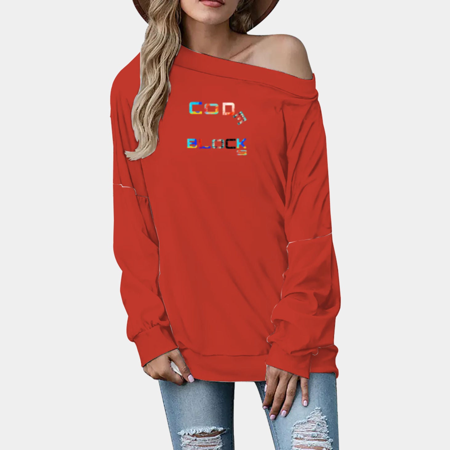 Long Sleeve Slouchy Top For Women – CODEBLOCKS-CLOTHING