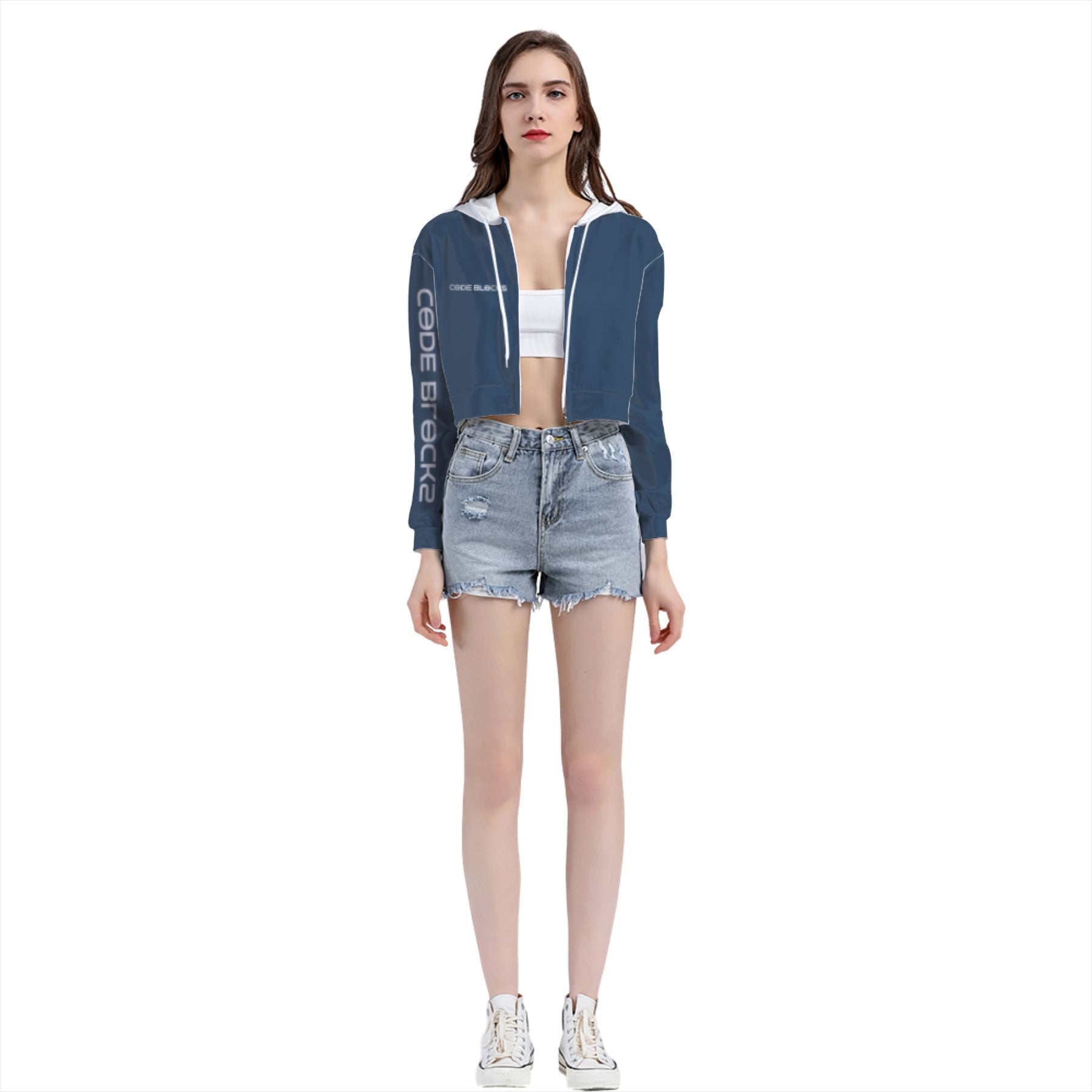 Cropped Zipper Sweater – CODEBLOCKS-CLOTHING