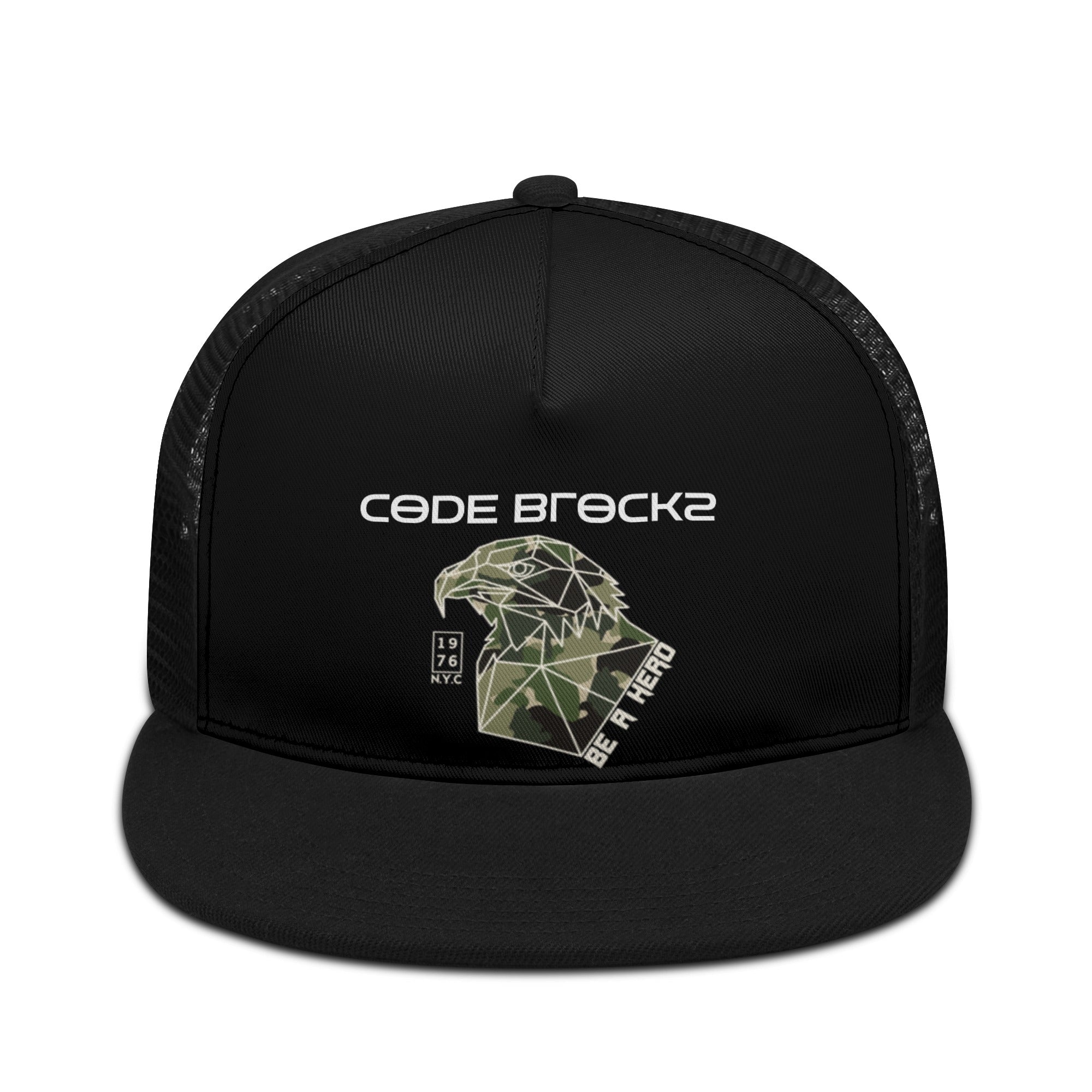 Embroidered Front and Printing Mesh Hip-hop Hats – CODEBLOCKS-CLOTHING