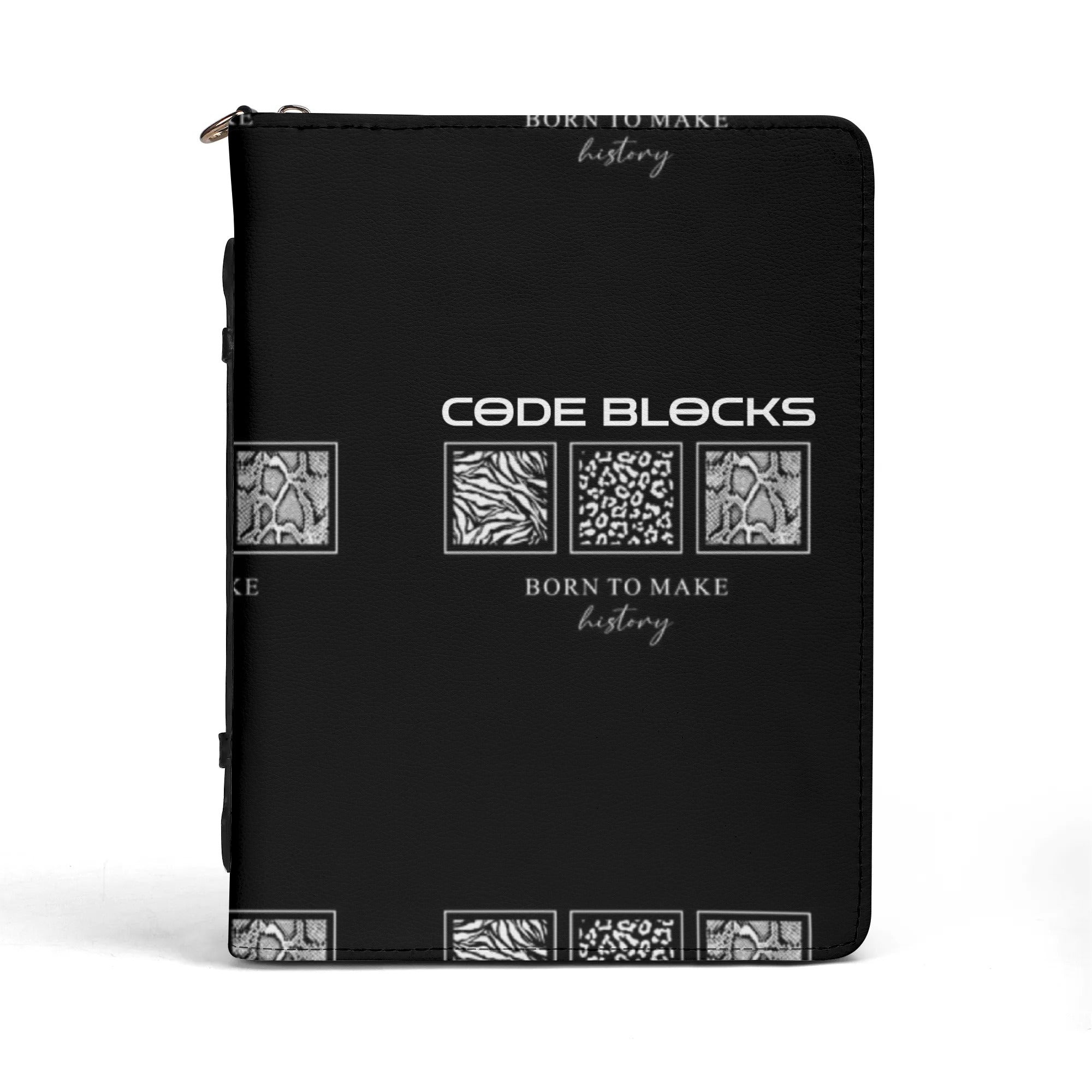 All-Over Print PU Leather Book Cover With Pocket – CODEBLOCKS-CLOTHING