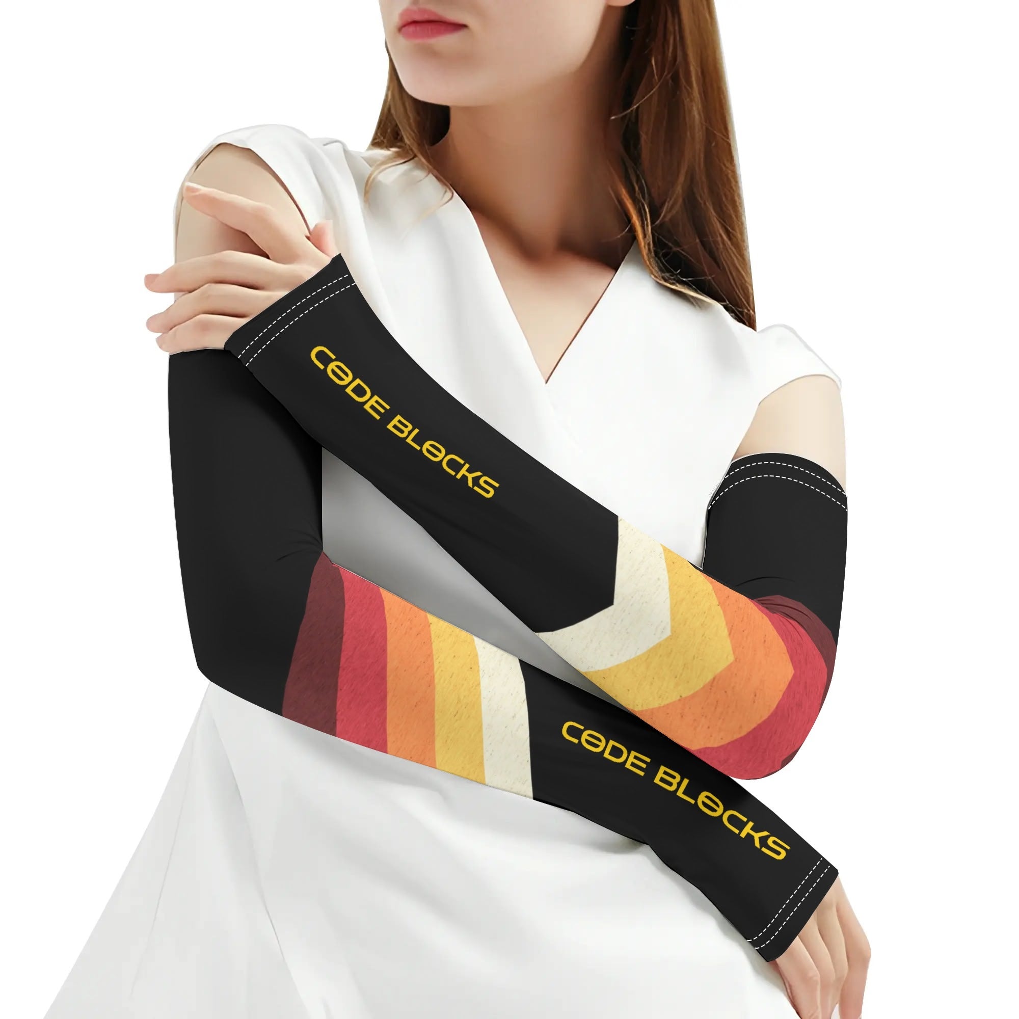A Pair Cooling Arm Sleeves Arm Cover for UV Sun Protection Gifts ...