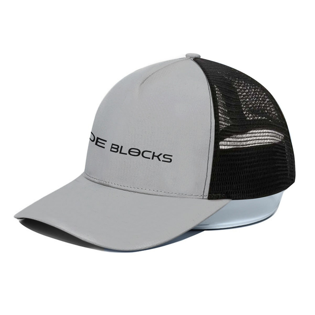 Unisex Trucker Hat With Black Half-mesh – CODEBLOCKS-CLOTHING