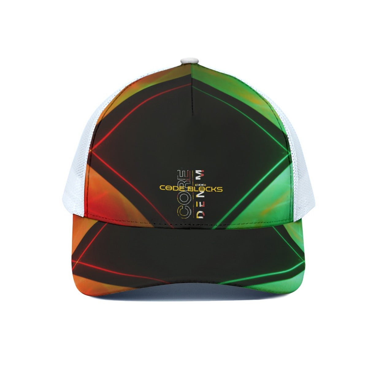 Unisex Trucker Hat With White Half-mesh – CODEBLOCKS-CLOTHING