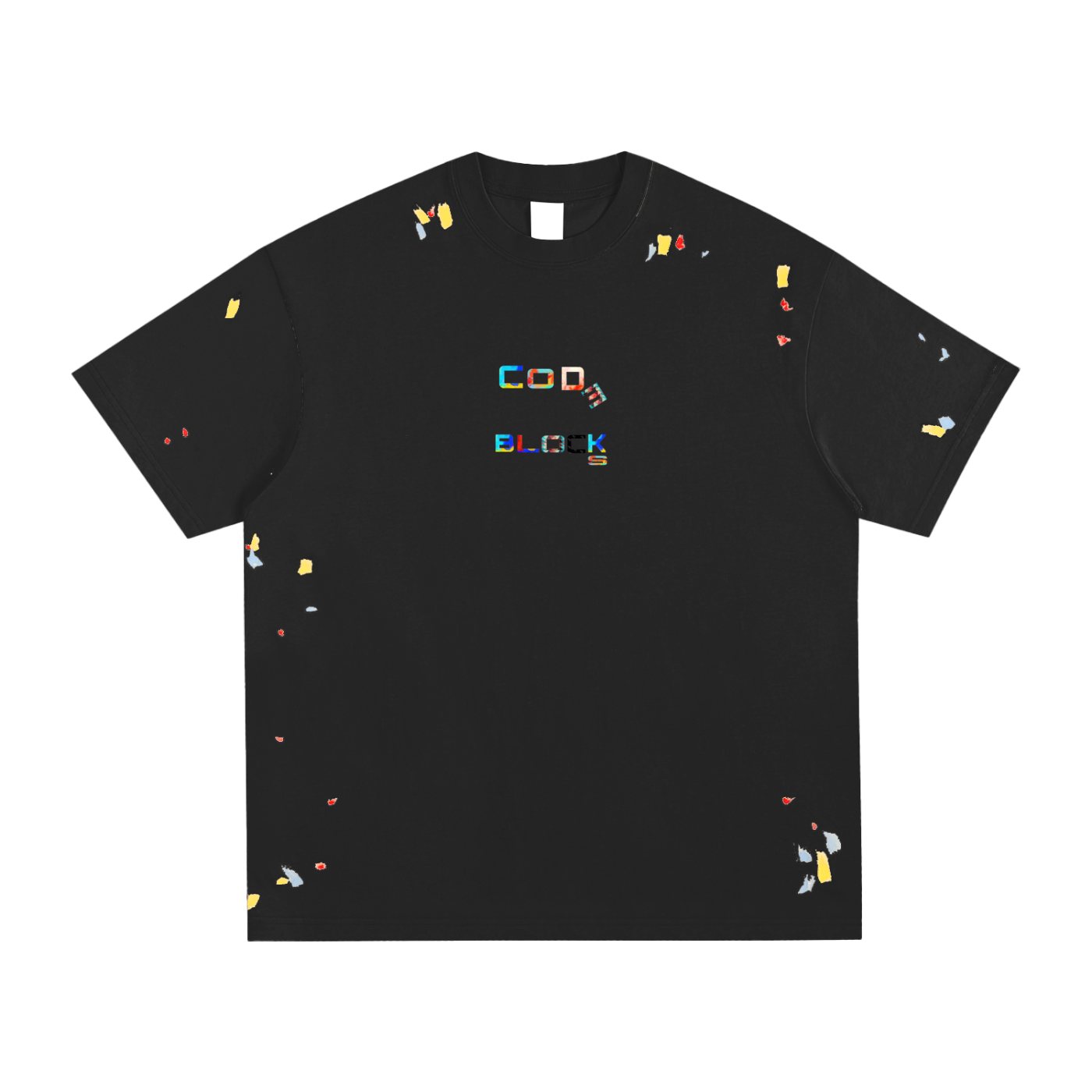 Paint Splatter T-Shirt – CODEBLOCKS-CLOTHING