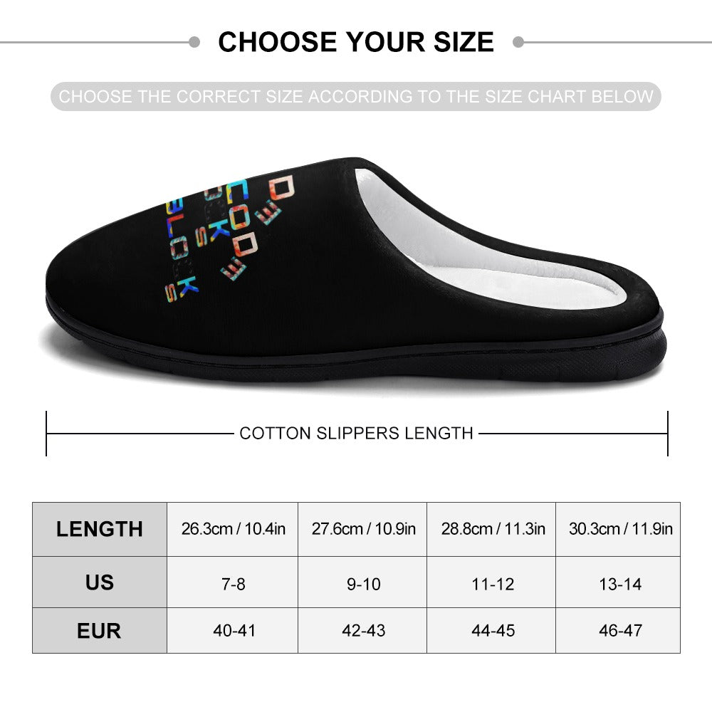 Cotton slippers – CODEBLOCKS-CLOTHING