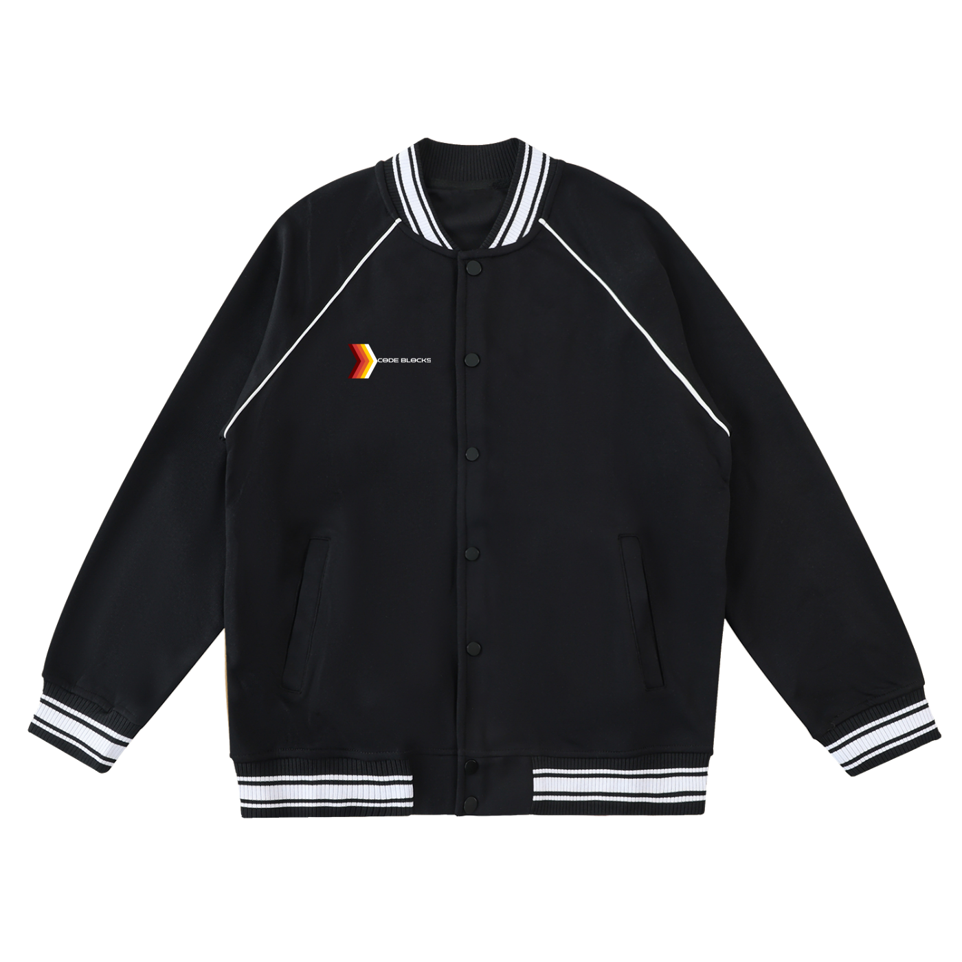 Contrast Trim Raglan Varsity Jacket – CODEBLOCKS-CLOTHING
