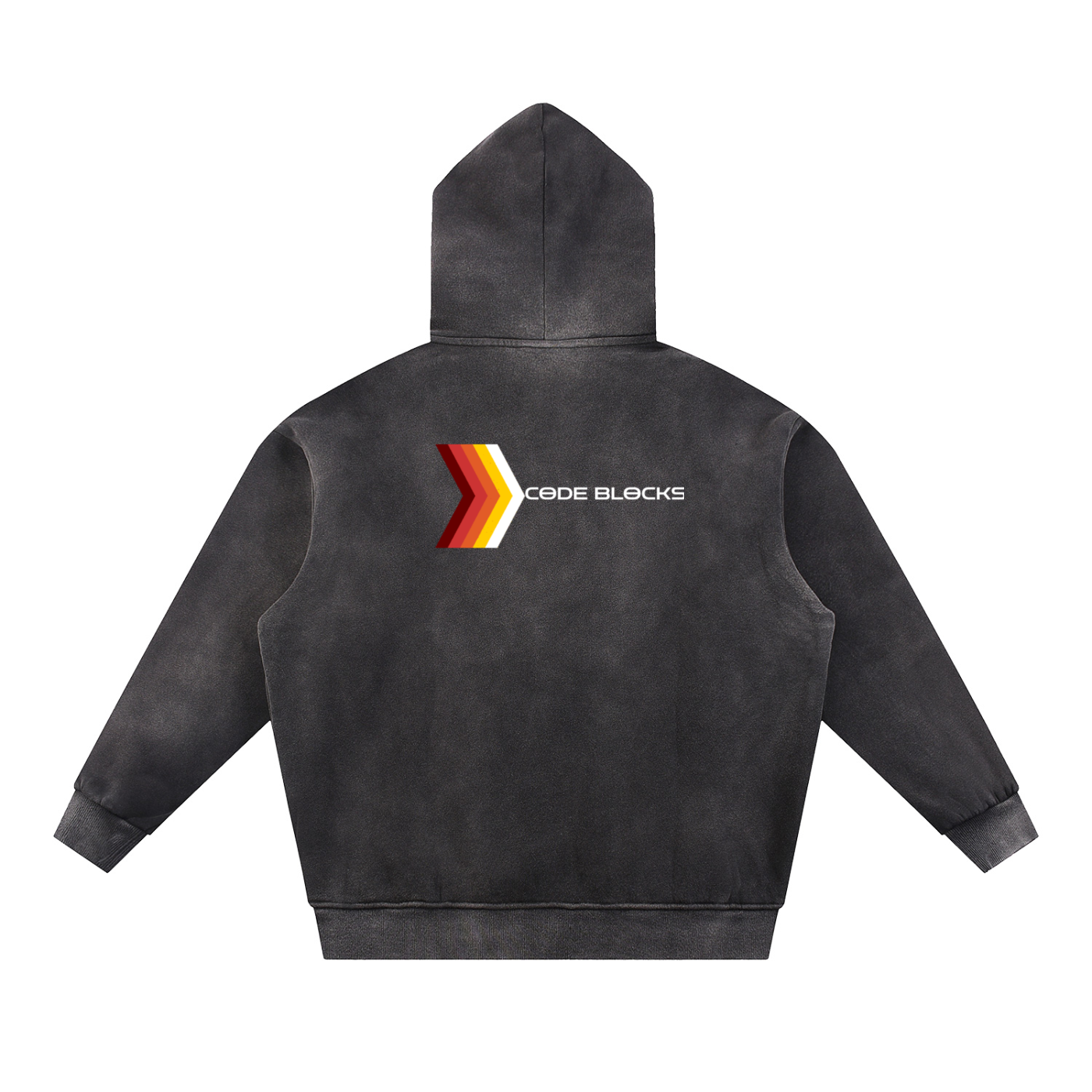 Sun Fade Contrast Tape Fleece Hoodie – CODEBLOCKS-CLOTHING