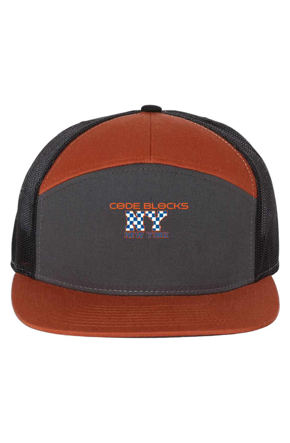 Charcoal-Burnt Orange-Black-Cap – CODEBLOCKS-CLOTHING