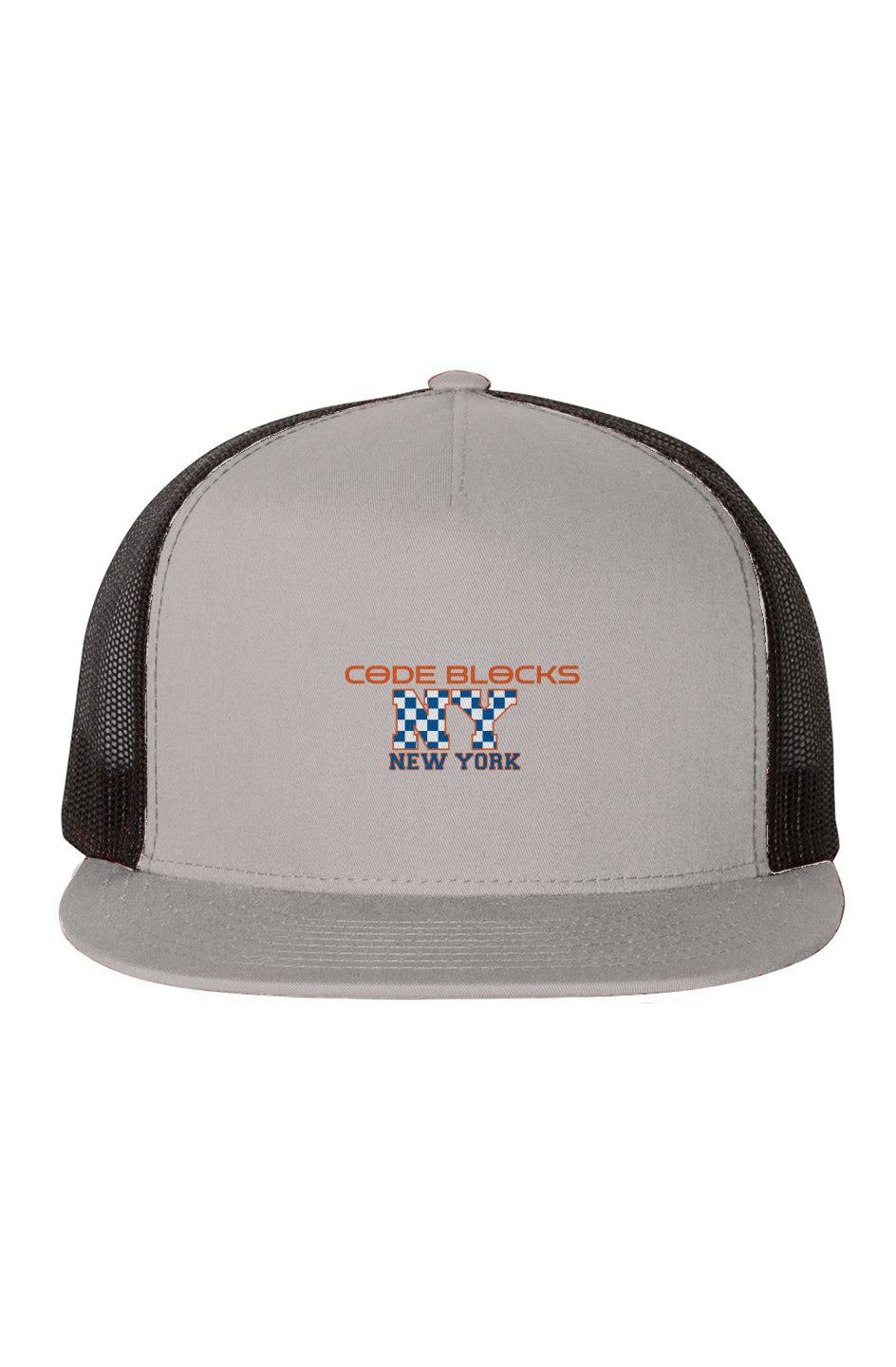 Black-Mesh-Five-Panel-Trucker-Cap – CODEBLOCKS-CLOTHING