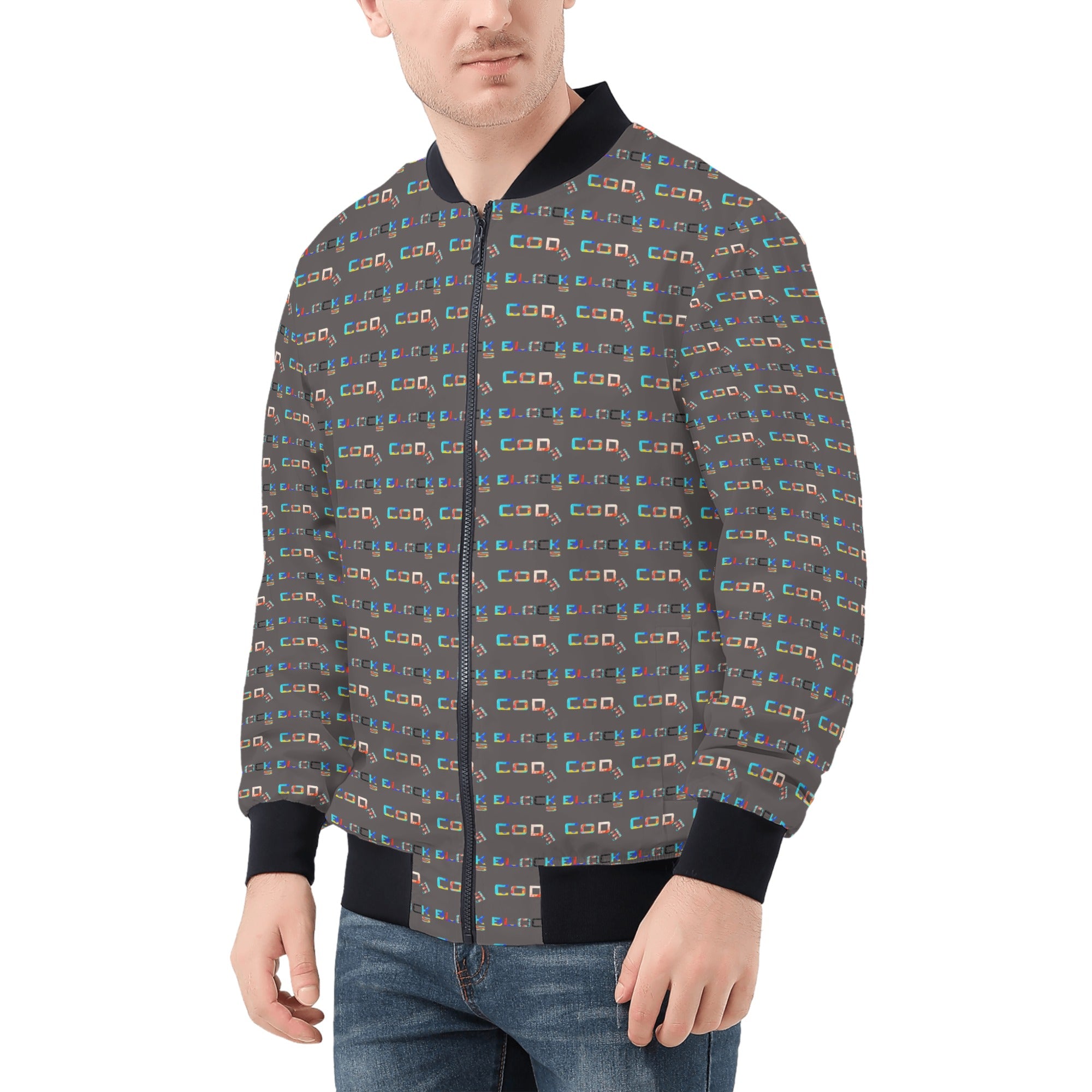 Men's Bomber Jacket – CODEBLOCKS-CLOTHING