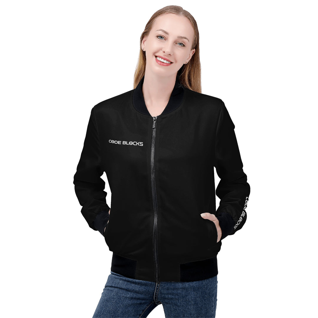 Women's Bomber Jacket – CODEBLOCKS-CLOTHING