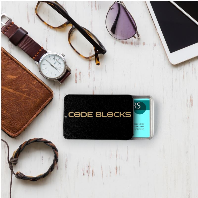 Business Card Tin – CODEBLOCKS-CLOTHING