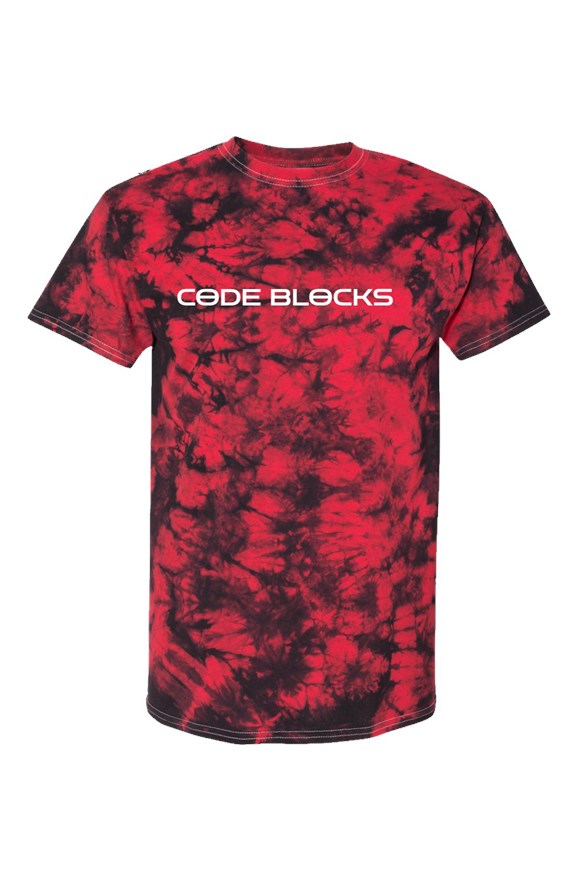 Red Crystal Tie-Dye Tee – CODEBLOCKS-CLOTHING