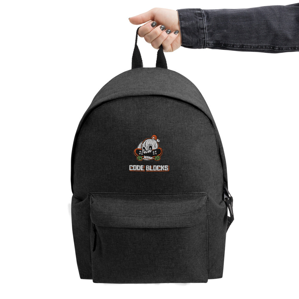 Embroidered Backpack – CODEBLOCKS-CLOTHING