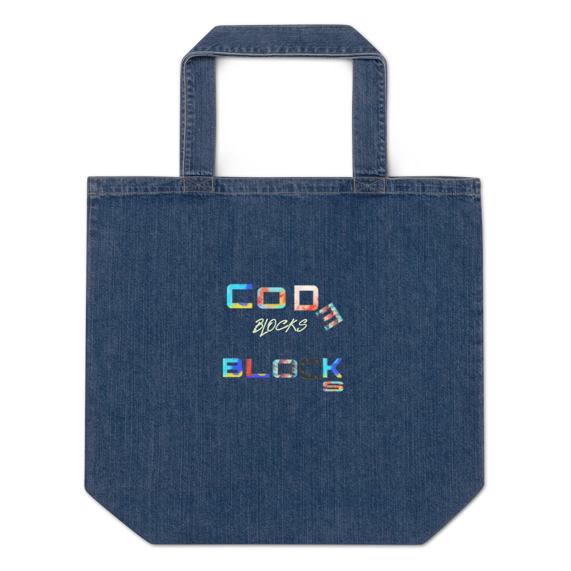 Organic denim tote bag – CODEBLOCKS-CLOTHING